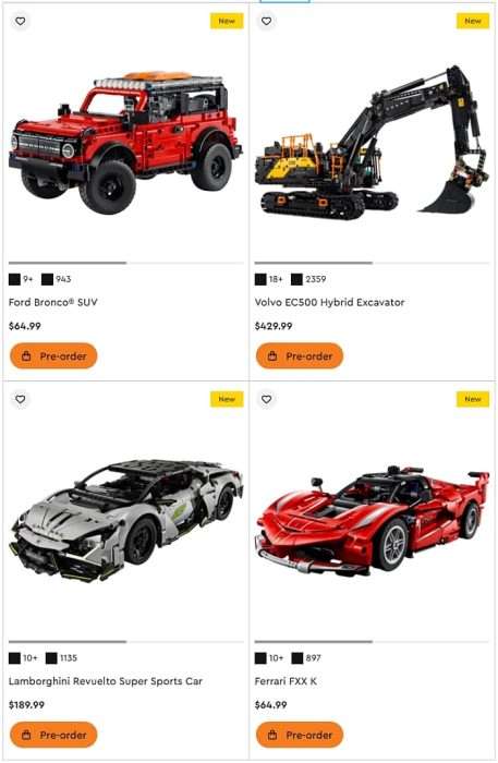Upcoming LEGO Sets Available for Pre-Order